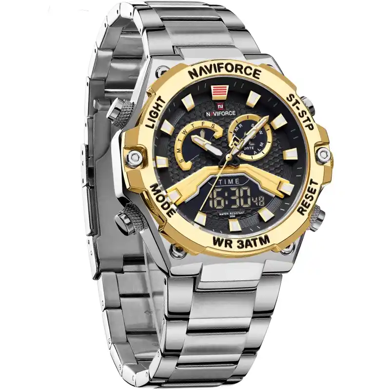 ساعت مچی نیوی فورس مدل Naviforce NF9207 نقره ای - گلد - فروشگاه ...